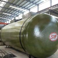 China Fiber Reinforced Plastic Oil Storage Tank Anti Corrosion 150000 Litre Bulk for sale
