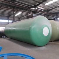 China Fiberglass Steel Fuel Oil Storage Tank 30000-50000L Industrial Double Layer for sale