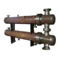 China 7.5kw Double Tube Sheet Heat Exchanger 0.8-2.0mm Steam Condenser for sale