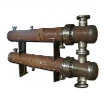 China 7.5kw Double Tube Sheet Heat Exchanger 0.8-2.0mm Steam Condenser for sale