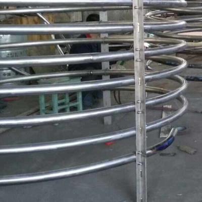 China Floating Coil Tube Heat Exchanger 200mm 2.1MPA Pure Titanium for sale
