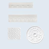 China Self-Extinguishing EPS Raw Materials 50 Kg/M3 For Ceiling Decorative Lines for sale
