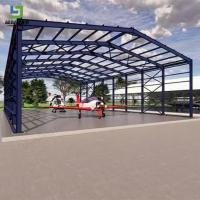 China Low Cost Easy Build Prefabricated Steel Structure hangar Warehouse Building Storage Poultry Chicken Poultry Farm Shed Dairy Cow Shed hangar for sale