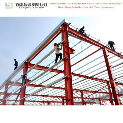 China Multi-use prefabricated customized green light steel structure building workshop warehouse metal warehouse storage warehouse for sale