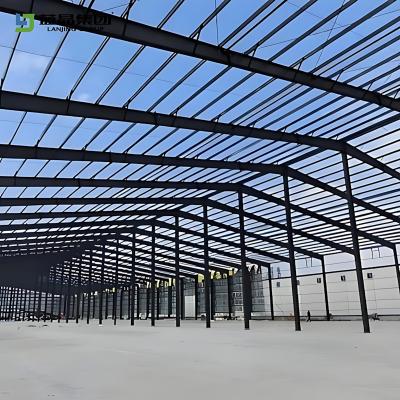 China Large Span Prefabricated Steel Warehouse High Strength Steel ISO Certified for sale