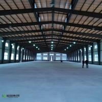 China Prefabricated Prefab Large Span Metal Steel Structure Frame Workshop Storage Warehouse With Free Design for sale