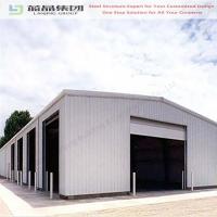 China Prefabricated Customized Steel Metal Workshop Warehouse Construction Building With Steel Sheet Roof Cladding for sale