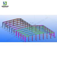 China CAD Metal Frame Prefabricated Steel Structure Warehouse Construction Building for sale
