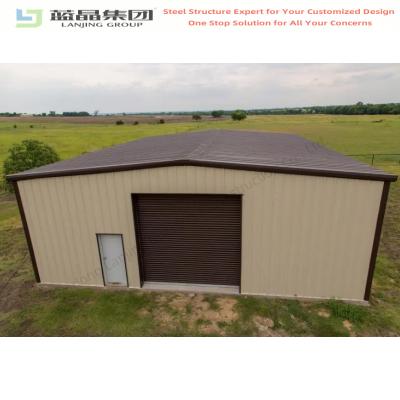 China Professional Design Prefabricated  Steel Building Construction Garage Shed for sale
