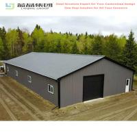 China Sandwich Panel Prefa Steel Frame Warehouse Building Garage Shed Workshop for sale