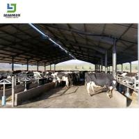 China Prefabricated Cattle Goat House Steel Structure Dairy Farm Building Cow Barn Shed Broiler Layer Chicken House for sale