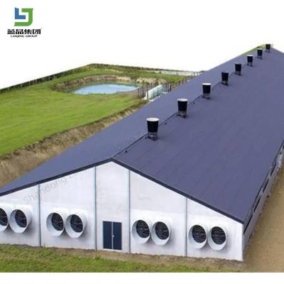 China Modern Design Waterproof Thermal Insulation Chicken House Laying Chicken House Steel Structure Poultry House for sale