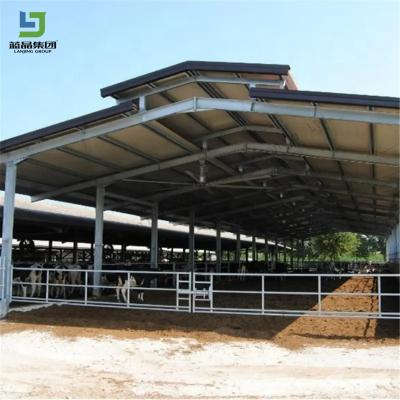 China Prefabricated Ready Made Wholesale Steel Structure Cattle Cow Goat Poultry Houses Farm Construction  Shed Broiler Layer Chicken House for sale