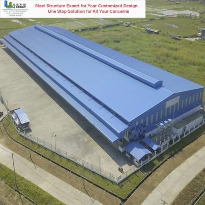 China Sliding Door Earthquake-Resistant Portable Prefab Prefabricated Pre Engineered Assembled Heavy Arch Metal Building Steel Structure Frame Workshop Warehouse for sale