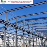 China Graphic Design Bolted Connection Large Span Metal Steel Structure Frame Workshop Storage Workshop Warehouse BS Standard for sale
