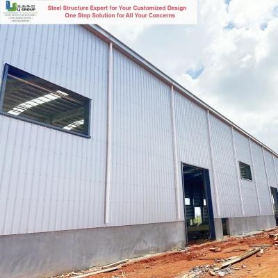 China Tekla Software Economic Thermal Insulation Pre-Engineering Steel Structure Frame Building For Storage And Logistics for sale
