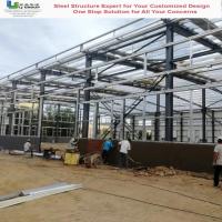 China Insulated Steel Structure Workshop Warehouse With Glass Wool/Rock Wool/PU Options for sale
