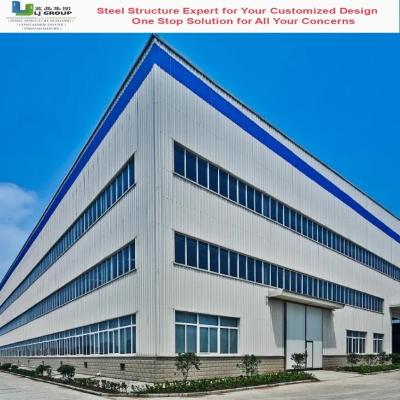 China Steel Truss Main Frame Galvanized Portal Frame Industrial Prefab Prefabricated Workshop For Aircraft Plant Hangar Warehouse for sale