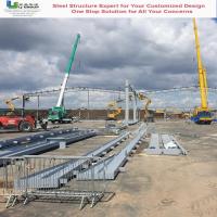 China Large-Span Fire-Resistant Steel Structure Workshop With Steel Sheet And Sandwich Panel Roof Cladding for sale