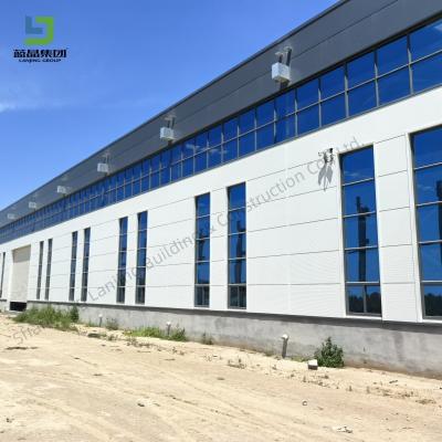 China Prefabricated Light Industrial Steel Structure Logistics Warehouse Workshop With Q355b And Q235b for sale