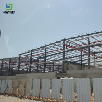China Prefabricated Construction Steel Structure Space Frame Warehouse Workshop Buildings With Q355b Q235b And 500t/M for sale