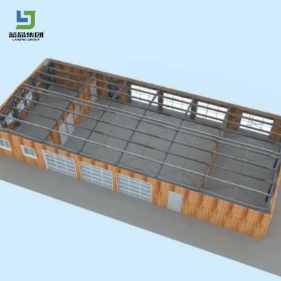 China High Quality Construction Material Modular Building Customized Steel Structure Workshop Garage Car Parking for sale
