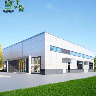 China Custom Steel Structure Warehouse Building with Sandwich Panels for sale