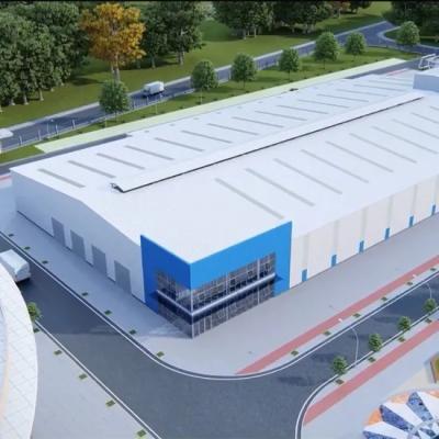 China Prefabricated Steel Warehouse/Workshop/Hangar/Hall Steel Structure Industrial Factory for sale