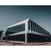 China Customized Design Large Span Prefabricated Prefab Galvanized Metal Steel Structure Frame Sandwich Panel Factory Workshop for sale