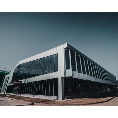 China Customized Design Large Span Prefabricated Prefab Galvanized Metal Steel Structure Frame Sandwich Panel Factory Workshop for sale