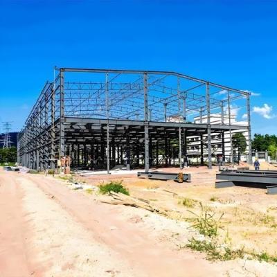China Prefabricated Steel Structure Workshop/Pre-Engineered Industrial Steel Building/Steel Workshop Warehouse Frame for sale