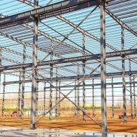 China Low Price Prefab Ready Made Prefabricated Steel Structure Insulated Crane Metal Construction Workshop with Sandwich Panel Wall for sale