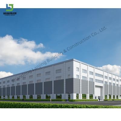 China Anti Corrosion Steel Structure Metal Prefab Large Space Multi Use Light Steel Frame Structure Warehouse Workshop Commercial Industrial Building School Office for sale