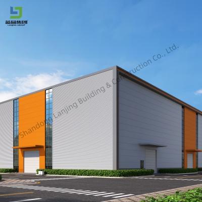 China Modular Industrial Prefabricated Anti Corrosion Steel Structure Metal Prefab Large Space Multi Use Light Steel Frame Structure Warehouse Workshop Commercial Industrial Building School Office for sale