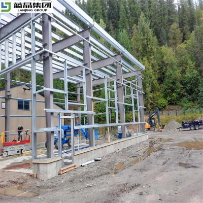 China Low Cost Prefabricated House Steel Frame Galvanized Building Material Workshop Warehouse for sale