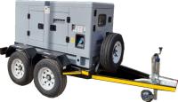 China 200kW CE ISO Trailer Mounted Diesel Generator Set | 400V Three Phase Water Cooled Genset with 2550mm Length for sale