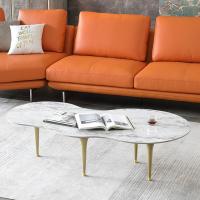 China Living Room Rock Board Irregular Shape Coffee Table Special Shape Simple Style for sale