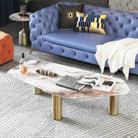China 145cm Microcrystalline Rock Slab Coffee Table High Density for sale