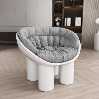 China PU Fabric Leisure Chair Down Filled Cushion Elephant Leg Chair Italian Style for sale