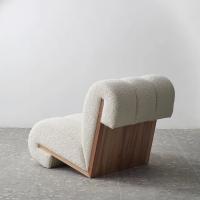 China 96cm Floor Sofa Chair Teddy Wood Frame Fabric Leisure Chair ODM Available for sale