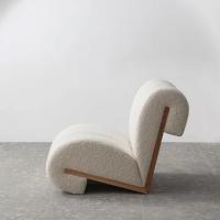 China 96cm Floor Sofa Chair Teddy Wood Frame Fabric Leisure Chair ODM Available for sale