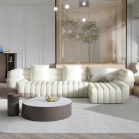 China 334cm Leather Living Room Sofas for sale