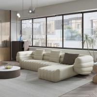 China 334cm Leather Living Room Sofas for sale