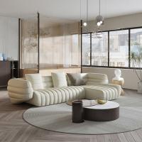 China 334cm Leather Living Room Sofas for sale