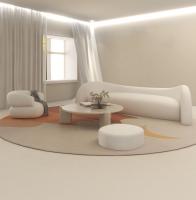 China OEM Waiting Room Sectional Modern Fabric Sofa Set Arch Shape for sale