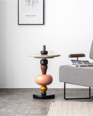 China ODM Marble Topped Pedestal Coffee Table 18 inch Round Coffee Table for sale