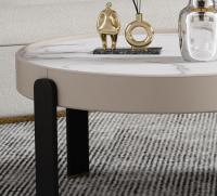 China PU Wood Minimalist Marble Coffee Table Set 45cm For Living Room for sale