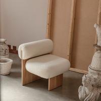 China Fabric Leisure Chair White Teddy Designer Lazy Chair for sale