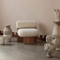China Fabric Leisure Chair White Teddy Designer Lazy Chair for sale