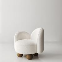 China Ergonomic Fabric Leisure Chair Creative Designer Nordic Sofa Chair for sale